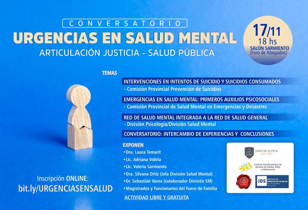 CONVERSATORIO “URGENCIA EN SALUD MENTAL” | Foro Abogados de San Juan